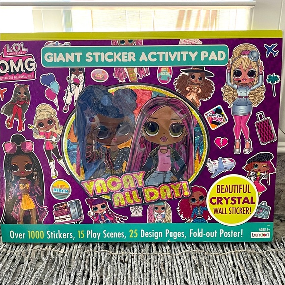 Bendon | Other | Lol Surprise Omg Giant Sticker Activity Pad New | Poshmark